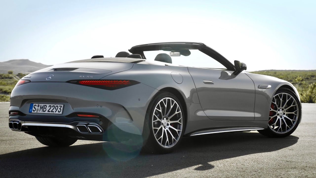 NEW Mercedes SL 2022 - FIRST LOOK & details (Alpin Grey color) - YouTube