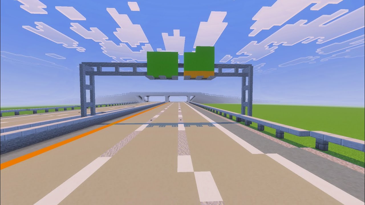 How To Build A Freeway Sign In Minecraft - YouTube