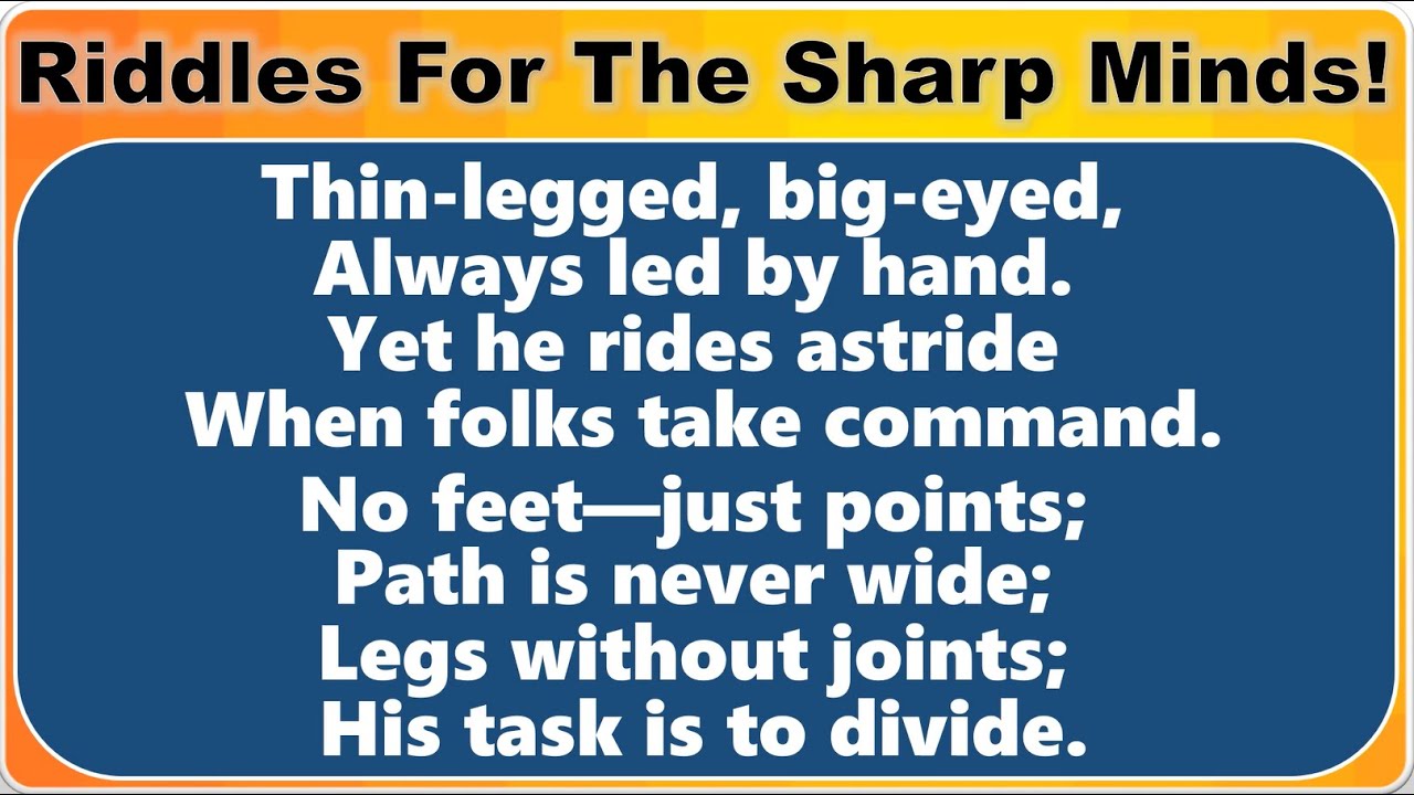 Can You Answer These Riddles? Test Yourself | Riddles Quiz - YouTube