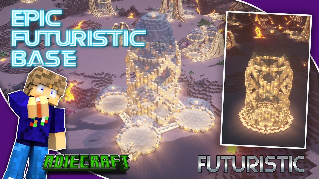 EPIC Futuristic Base - Minecraft Fututistic World - HYPER FUTURISTIC ...