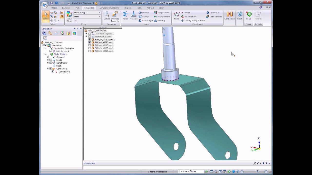 Solid Edge ST4 Simulation For Sheet Metal Designers - YouTube