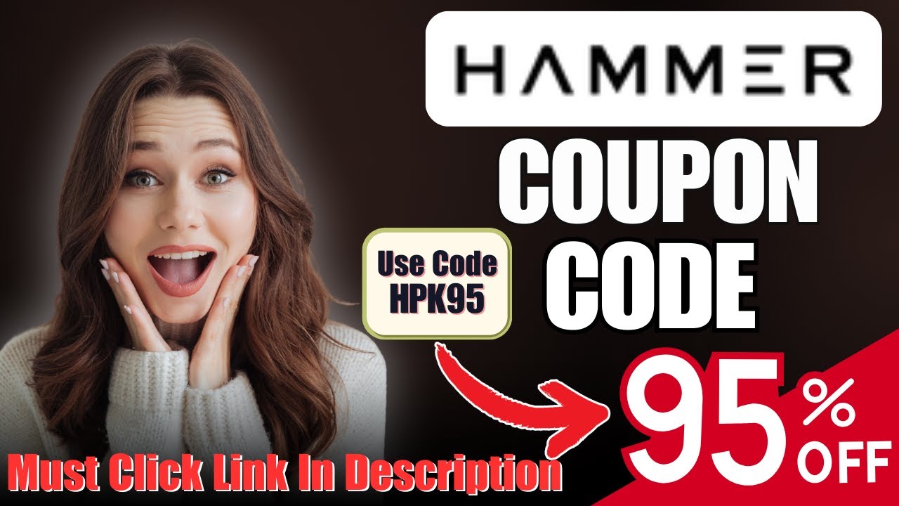 Hammer Coupon Code - HPK95 Get Upto 95% Off On All Orders | Hammer Promo Code - YouTube