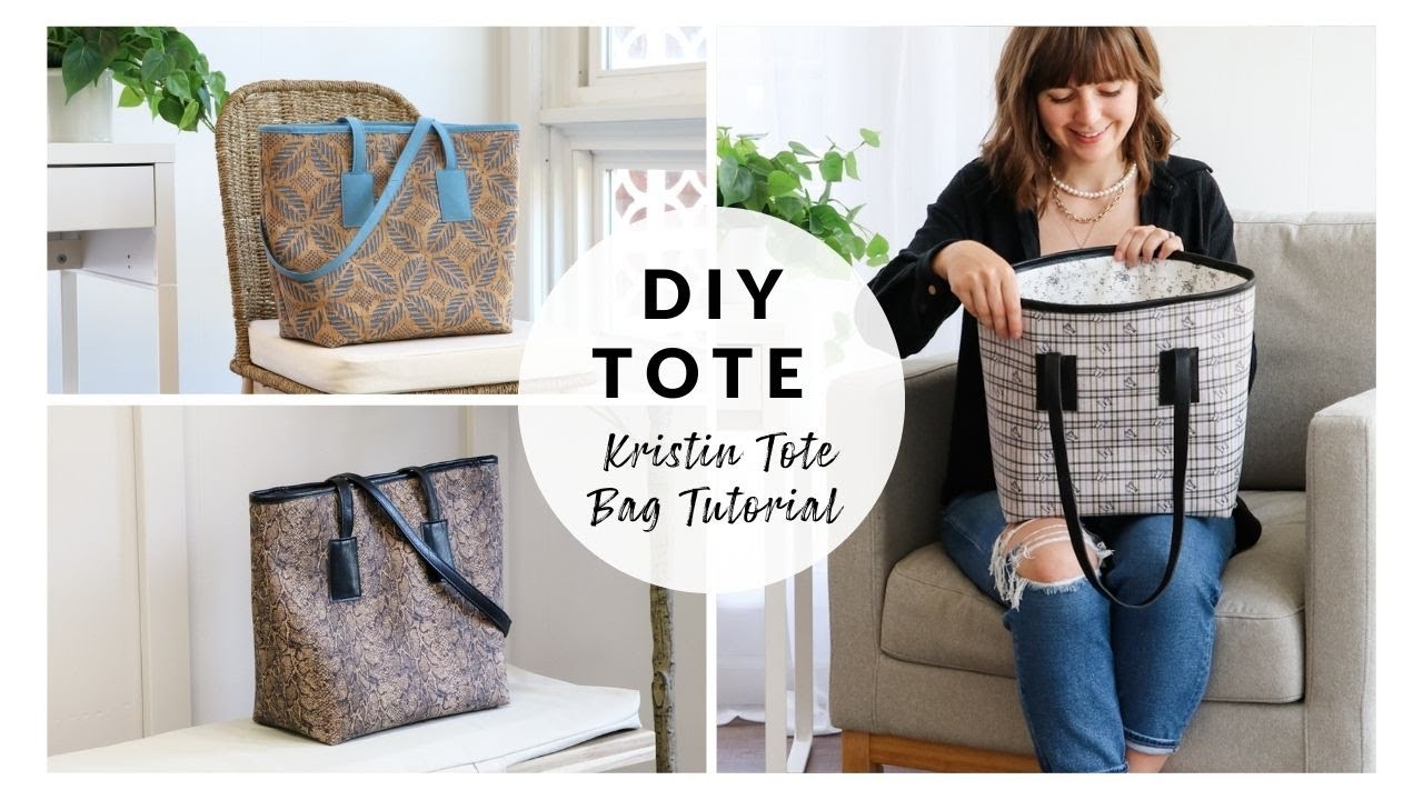 Diy Tote Kristin Tote Bag Tutorial Youtube 8461