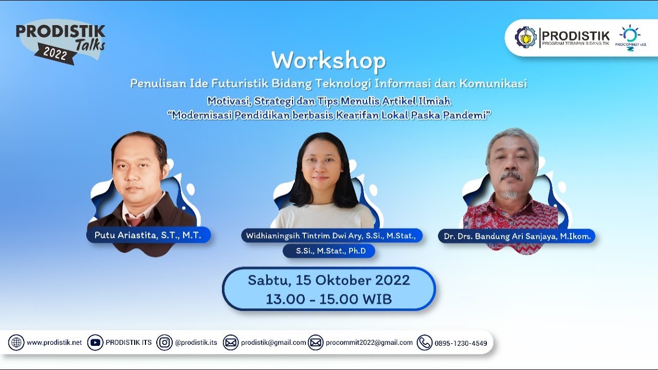 WORKSHOP PENULISAN IDE FUTURISTIK BIDANG TIK (PIFTIK) PROCOMMIT V12 - YouTube
