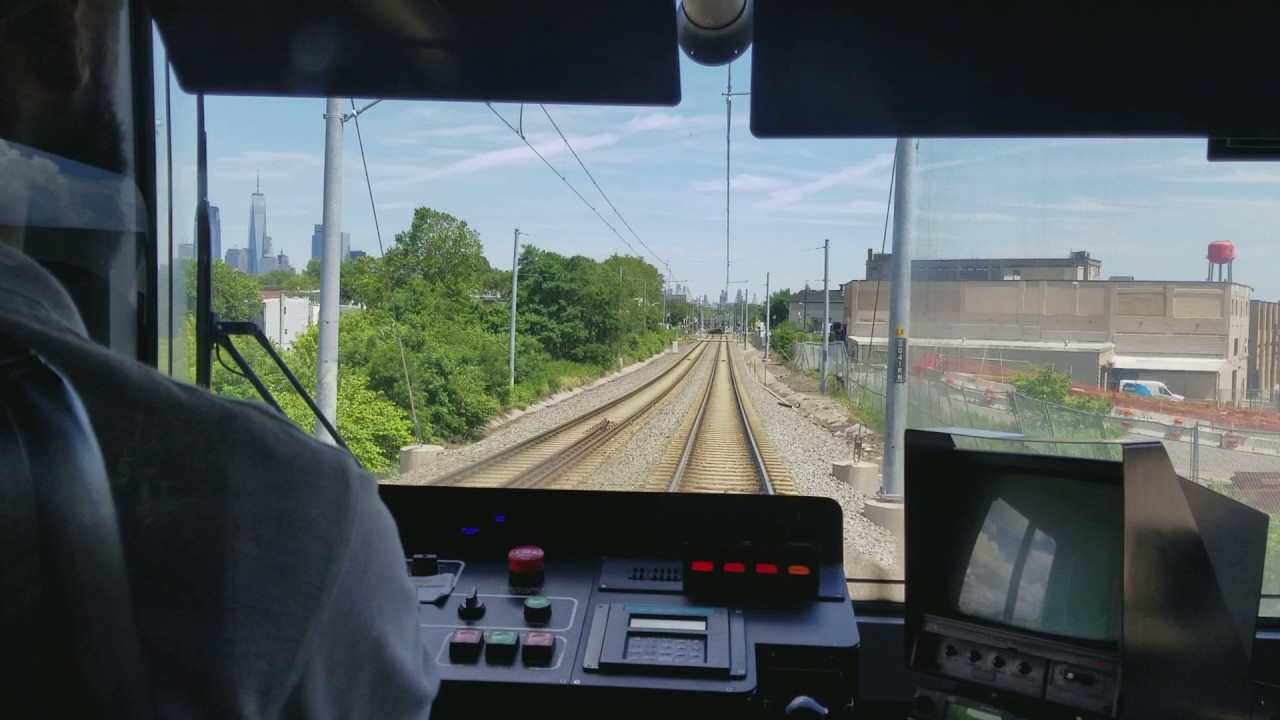 Hudson Bergen light rail cab view! - YouTube