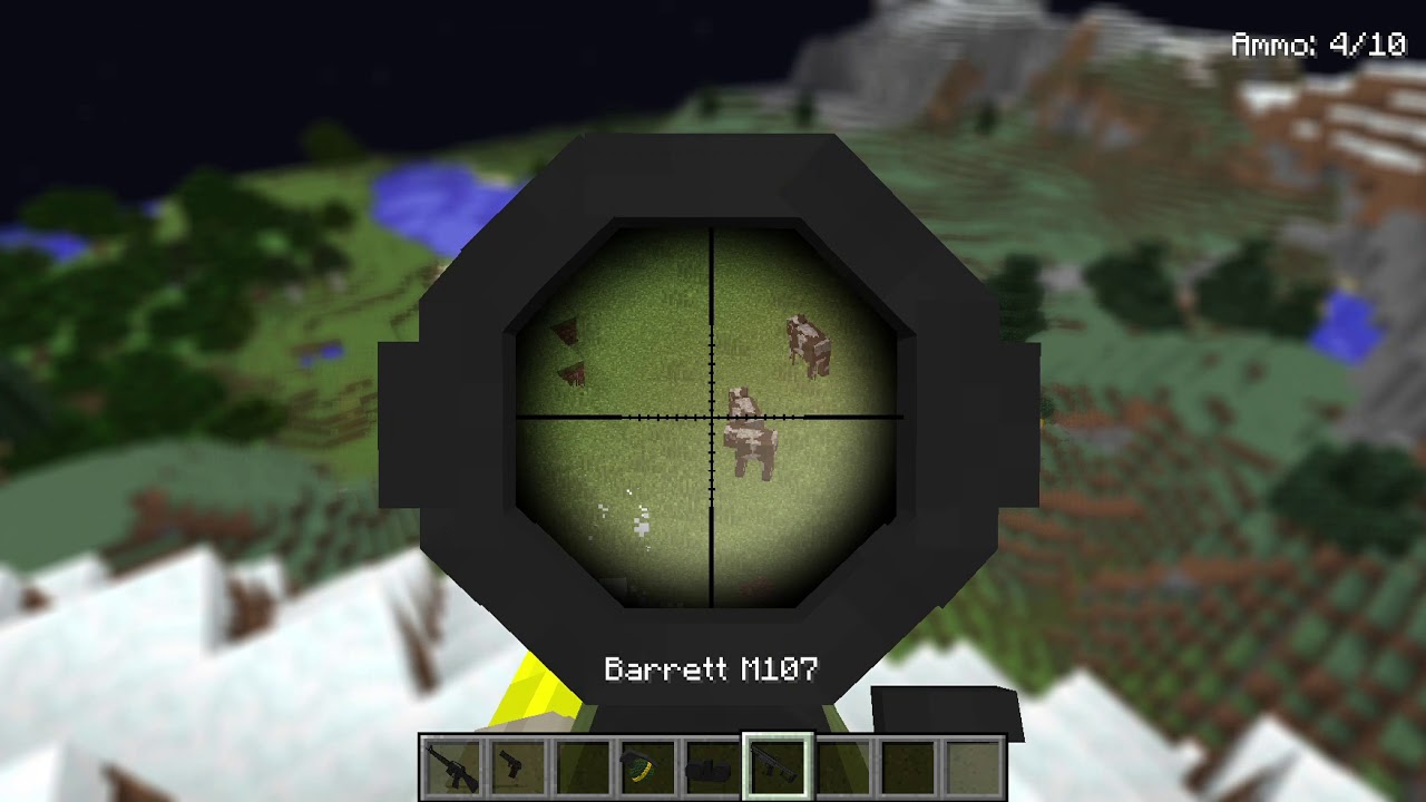 Going hunting in Minecraft (mod link in description) - YouTube