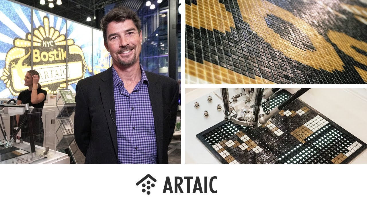 AIA 2018: Artaic Creates Custom Mosaics Through Robot Technology - YouTube