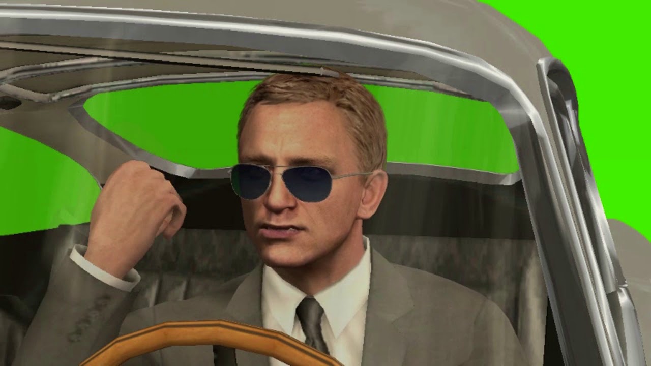 Green Screen 007 With Daniel Craig Driving The Aston Martin - YouTube