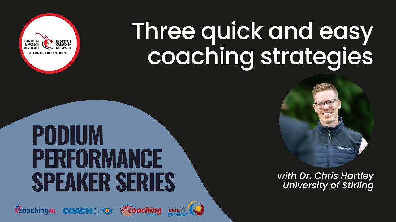 Podium Performance Series | Three quick & easy coaching strategies w ...