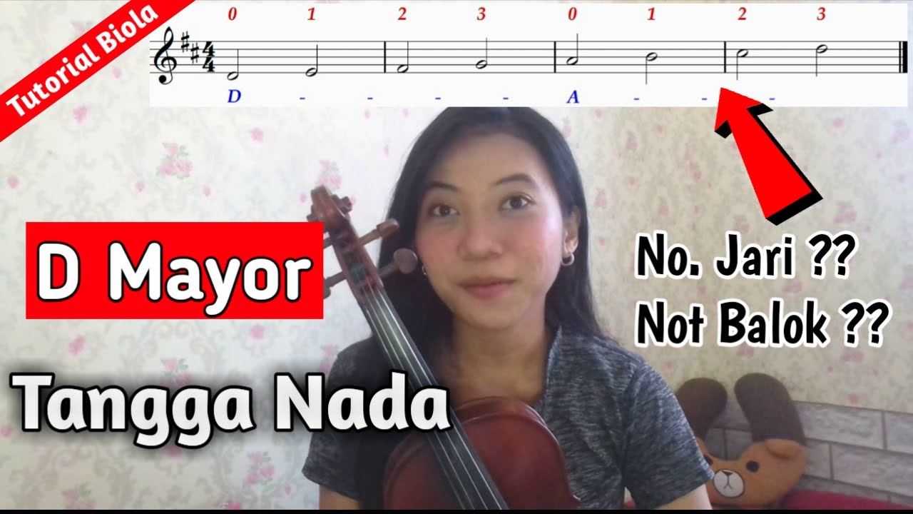 Tutorial Tangga Nada D MAYOR 1 OKTAF for Violin - YouTube