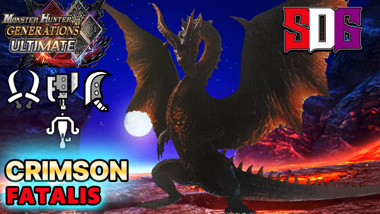 Monster Hunter Generations Ultimate | G Rank Crimson Fatalis Squad Hunt ...