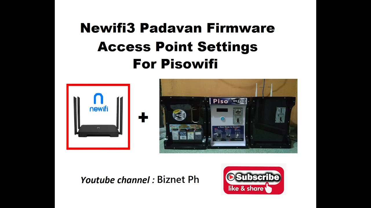 Newifi3 D2 Padavan Pisowifi Access Point Configuration - YouTube