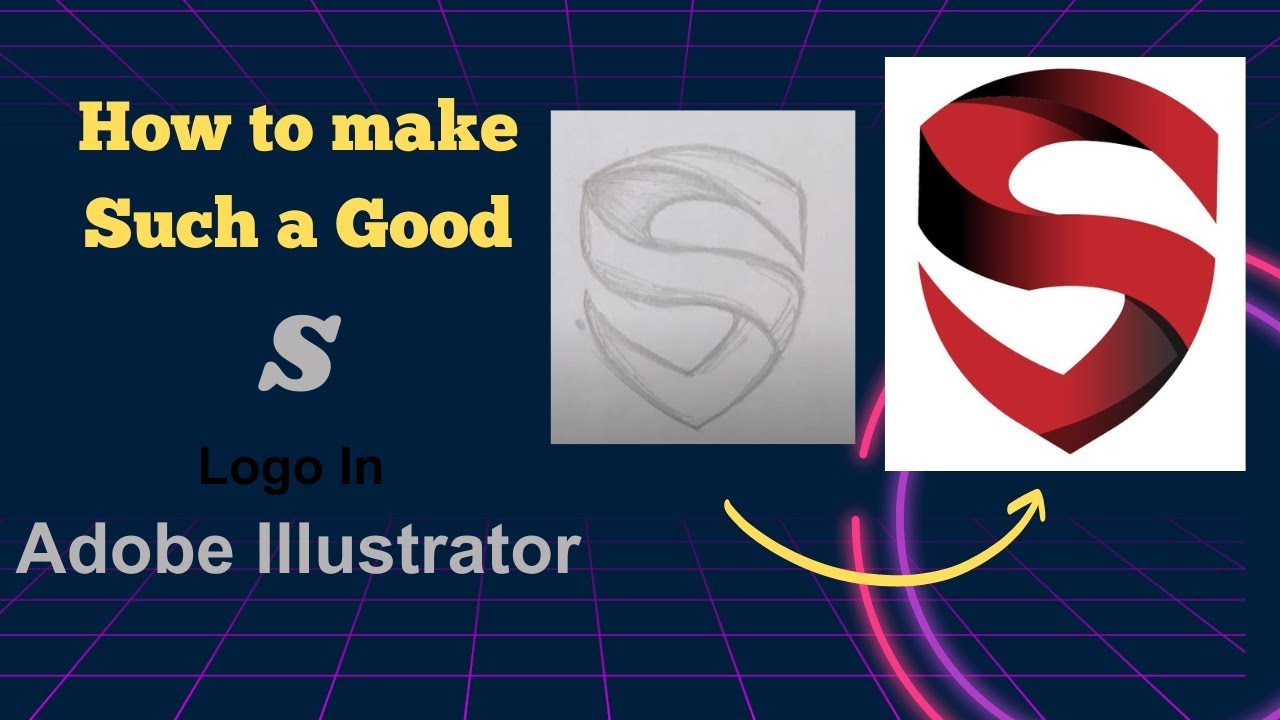 How to make a Very Simple "S" LOGO in Adobe Illustrator || Very Easy ...