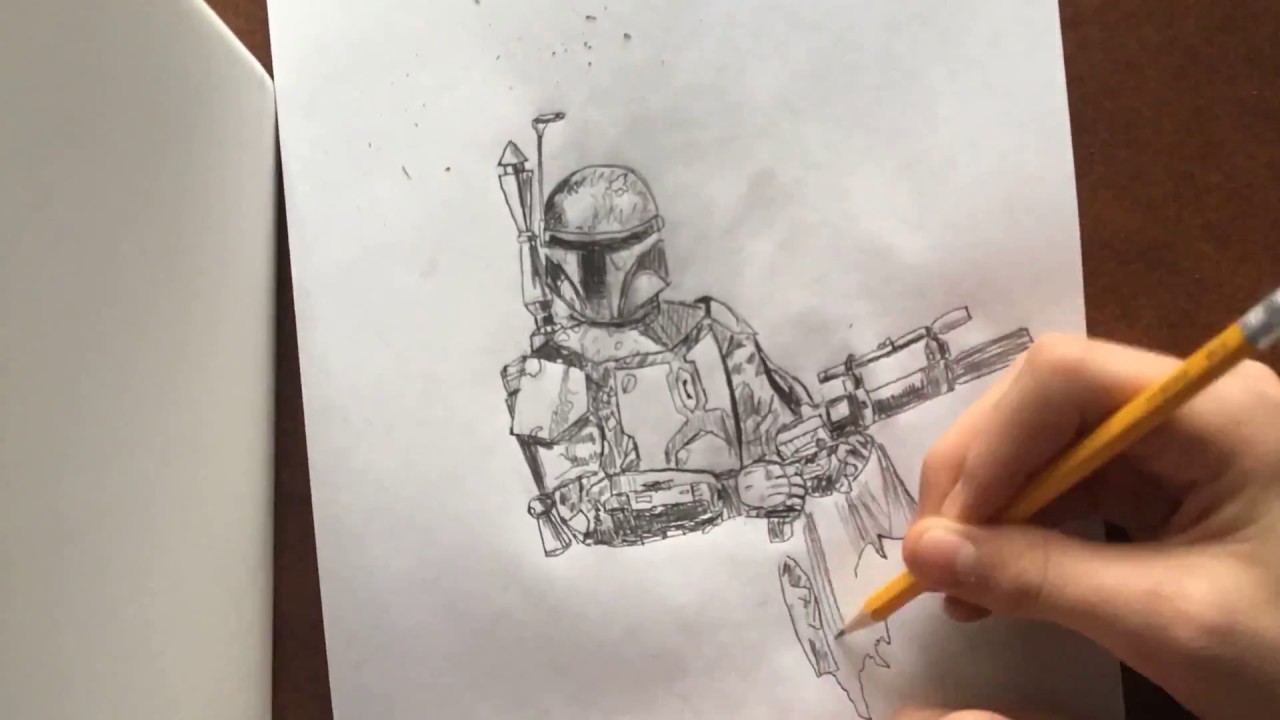 How to draw Boba Fett - YouTube