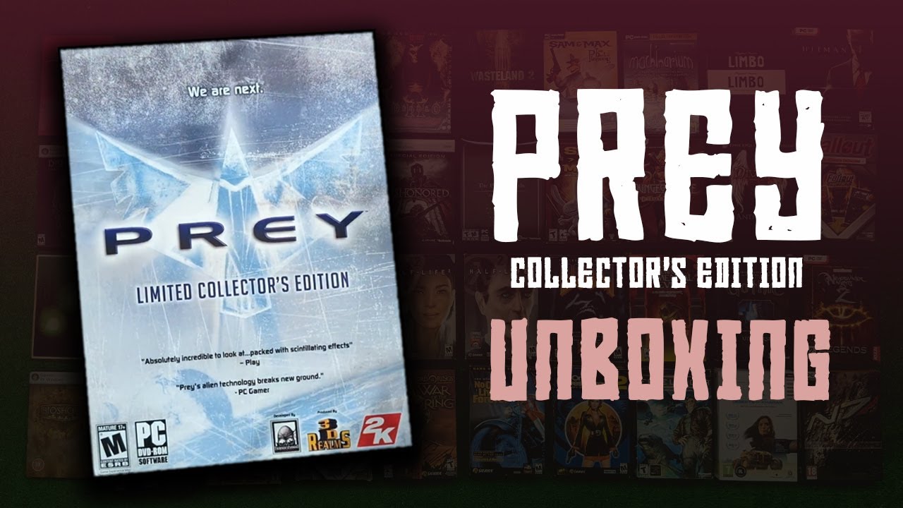 PREY (2006) Collector's Edition Big Box PC Unboxing - YouTube