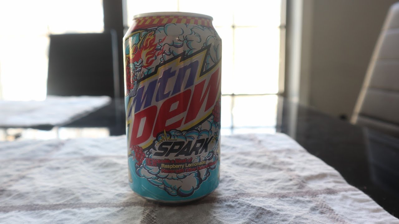 New Mountain Dew Spark : A Raspberry Lemonade Dew Review - YouTube