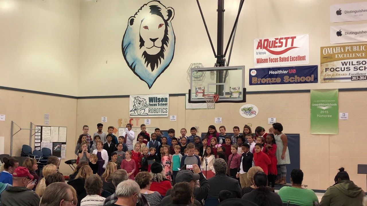 Wilson Focus School Fourth Graders Sing Mr. Anderson, We Love You ...