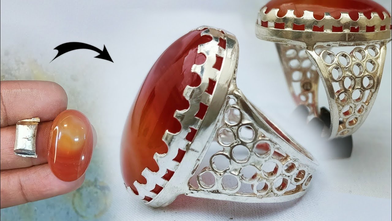 handmade ring making - how to make finger rings for men - YouTube