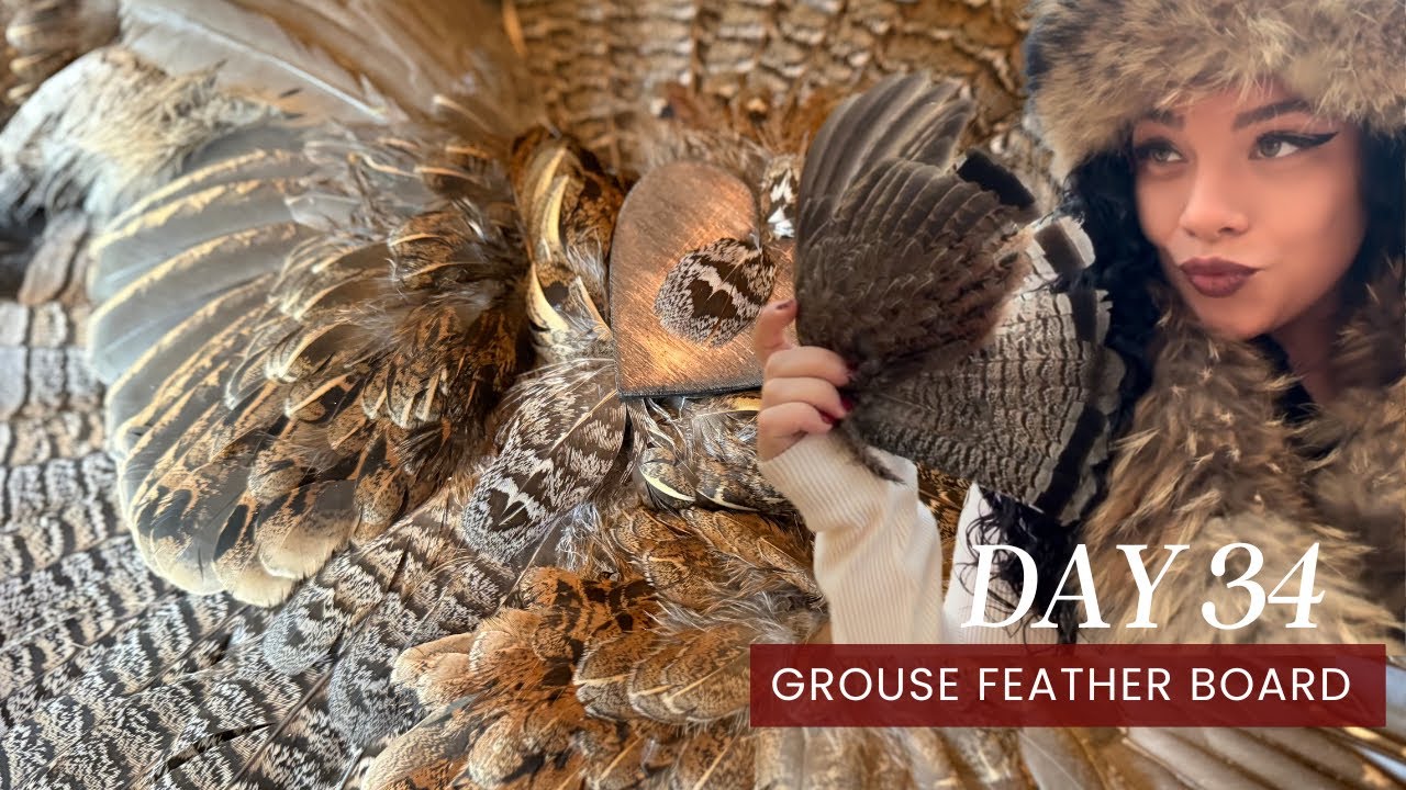 DAY 34: DIY Grouse Feather Board - YouTube
