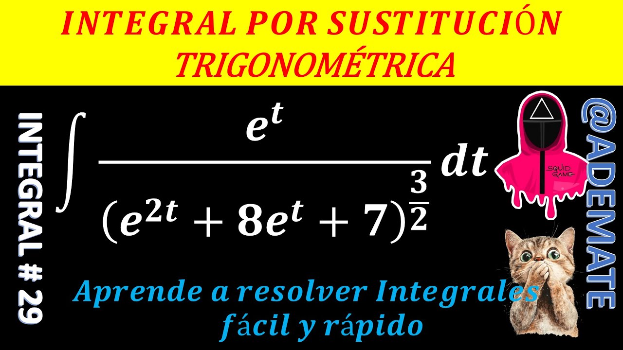 Integrales | Integral (e^t)/((e^{2t)+8e^t+7)^{3/2}}dt mediante ...
