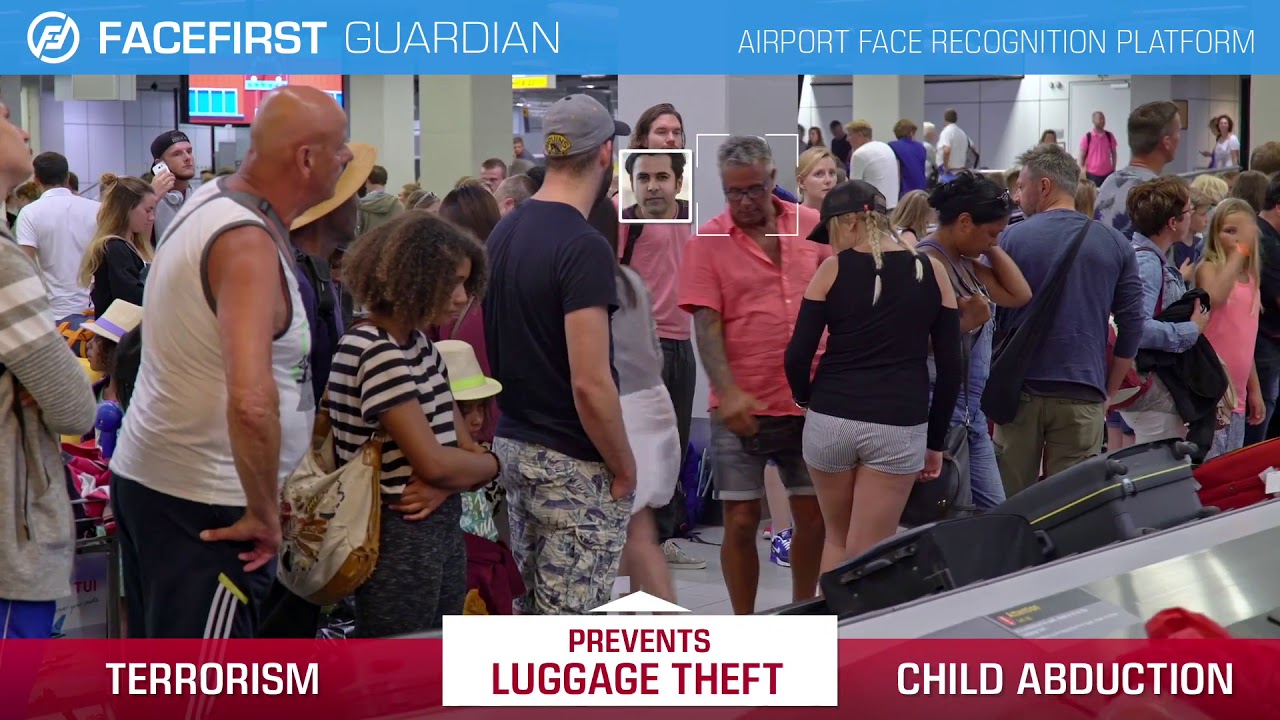 FaceFirst Guardian Face Recognition System for Airports - YouTube