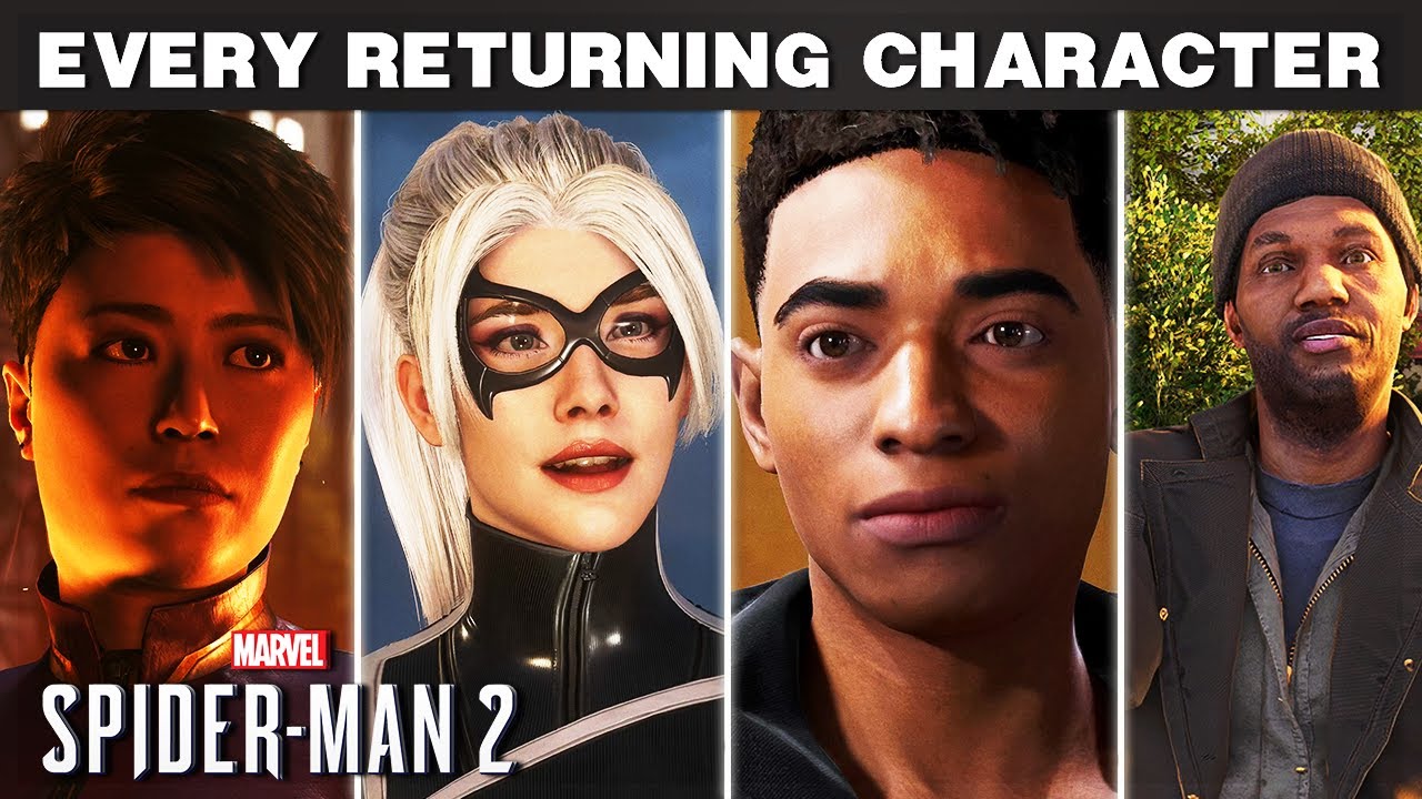 Marvel's Spider-man 2: All Returning Characters Comparison (ultra