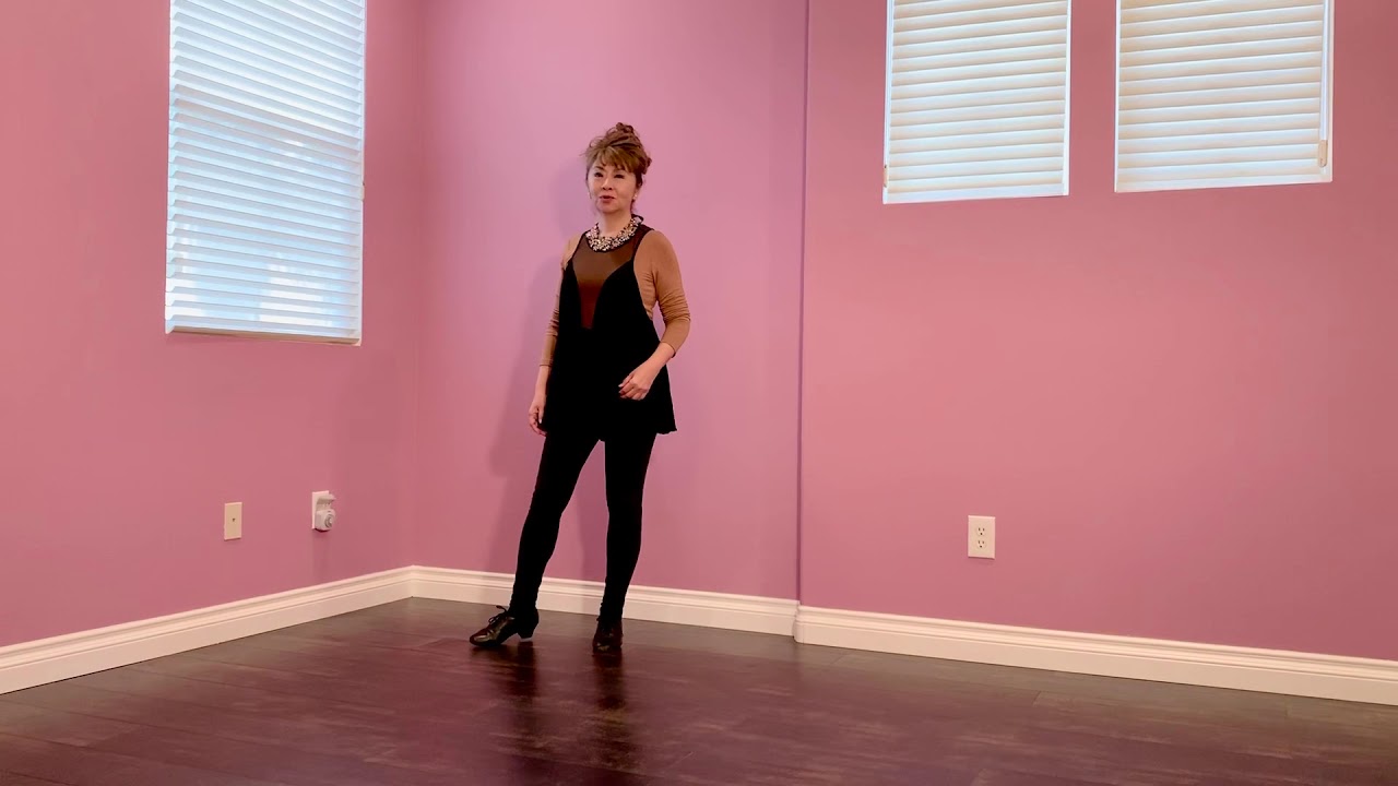 The hustle - line dance tutorial - YouTube