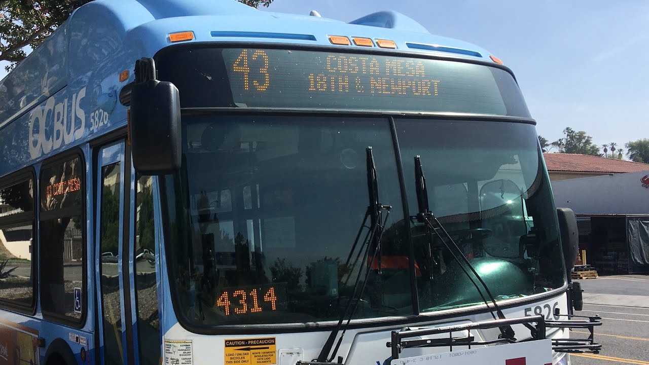 OCTA Route 43 South Fullerton North Court To Costa Mesa Newport and ...