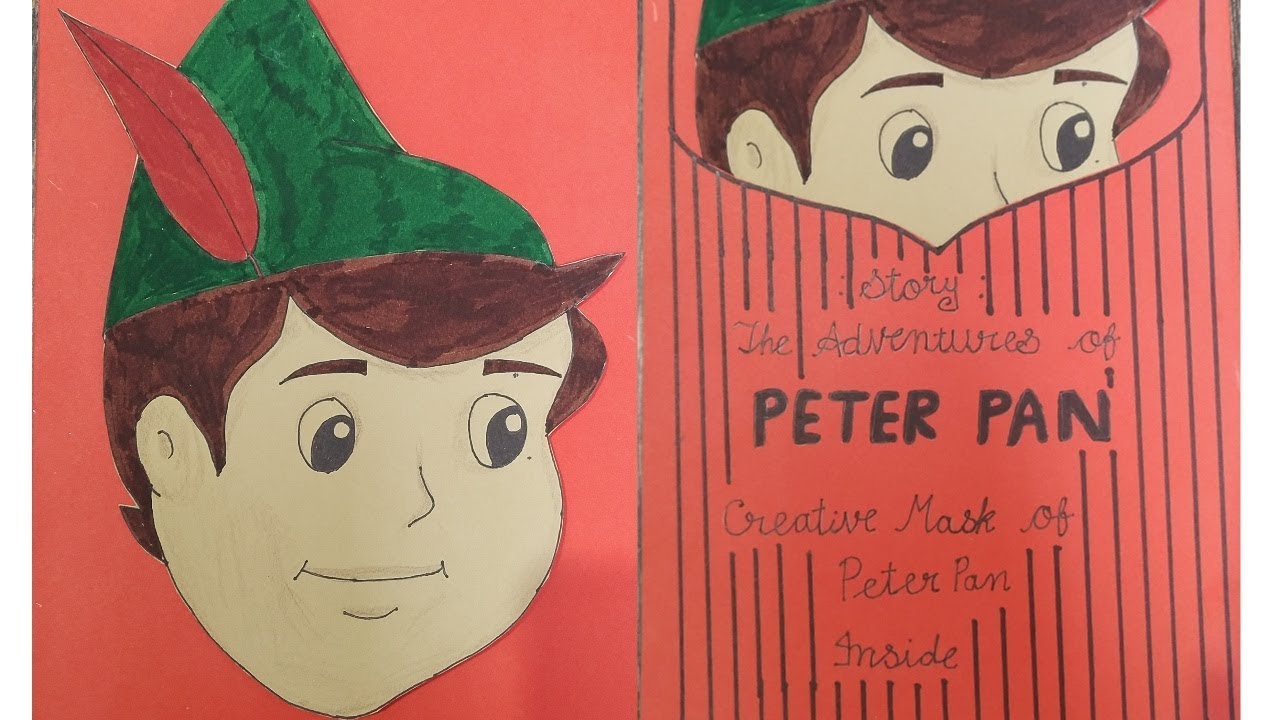 Scrapbook Ideas For School Project Story Character Peterpan Creative Mask For School Project Scrapbook Ideas For School Project Story Character Peterpan Creative Mask For School Project