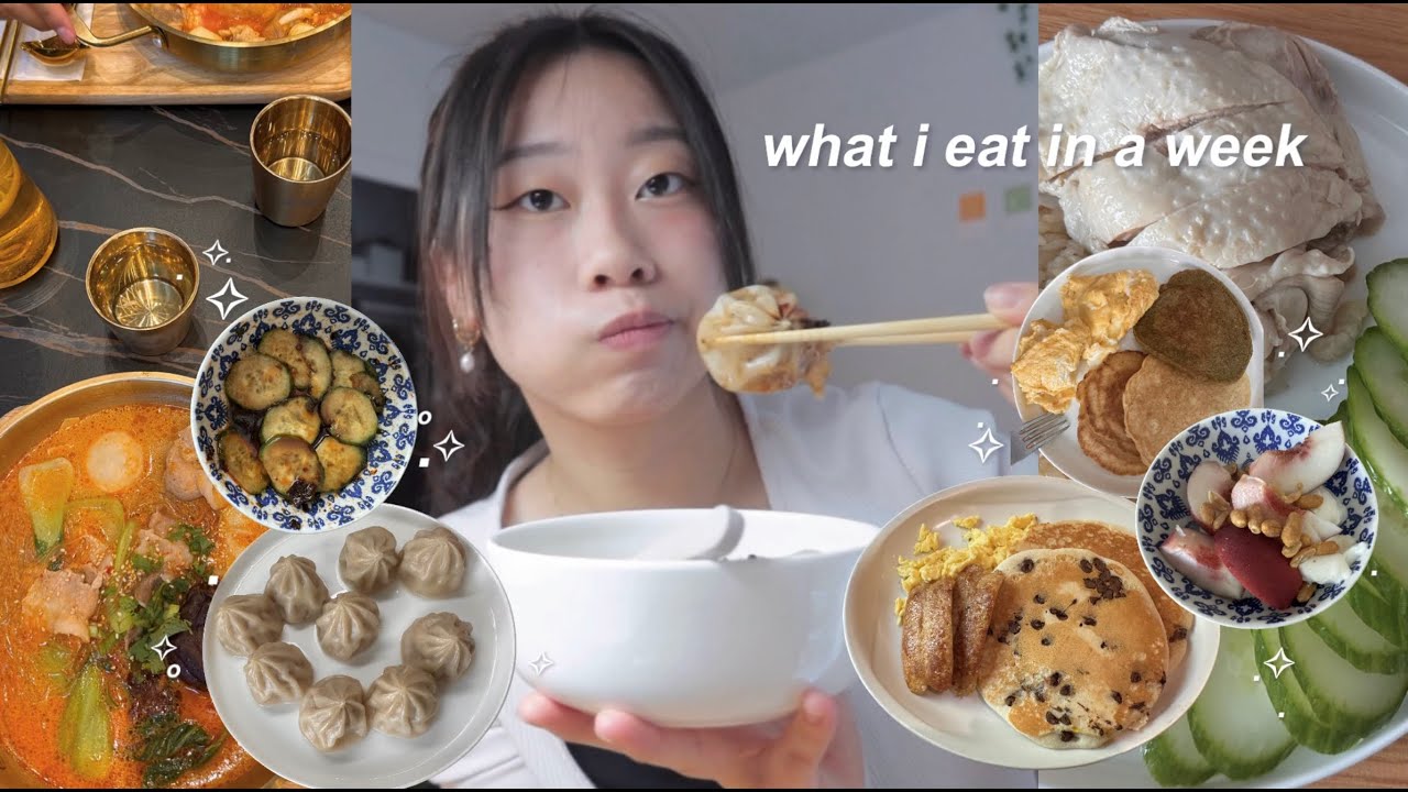 what i eat in a week as a university student living alone 🍚 homemade ...