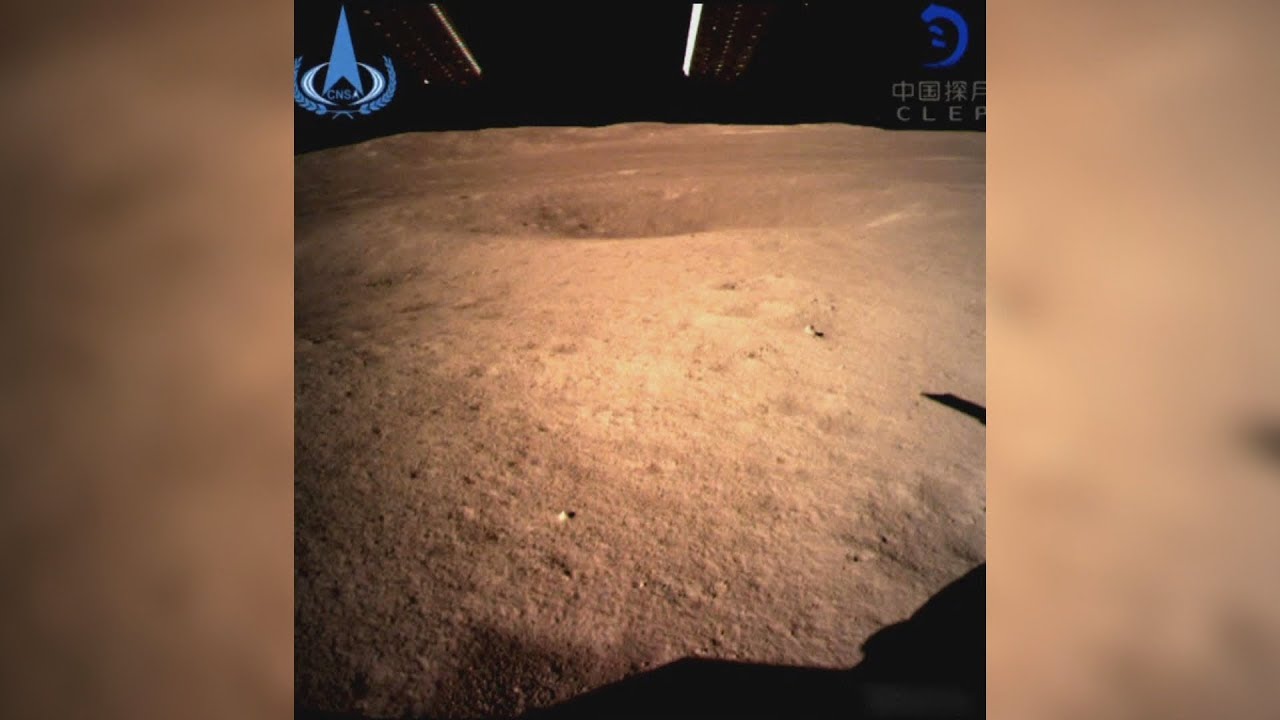China's spacecraft lands on far side of the moon - YouTube