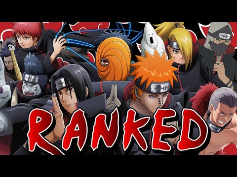 Ranking the Akatsuki from Weakest to Strongest CORRECTLY. - YouTube