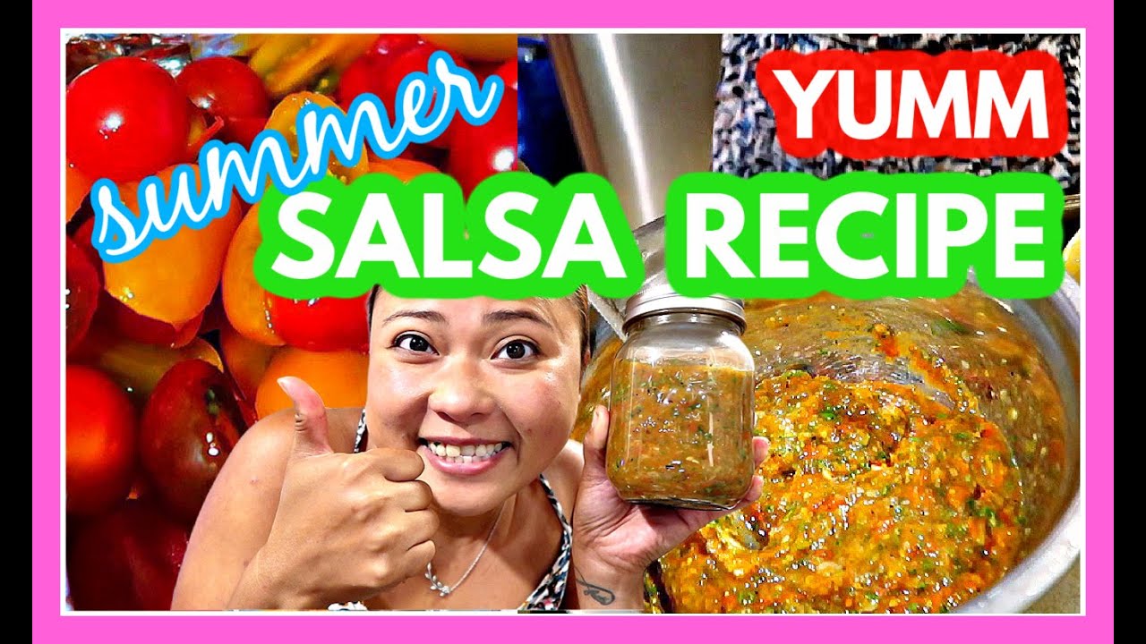 Fresh Summer Salsa Recipe - YouTube