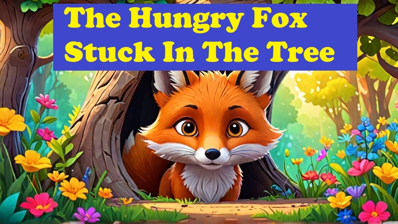The Hungry Fox Stuck In The Tree Hole | Traditional Stories For Kids ...
