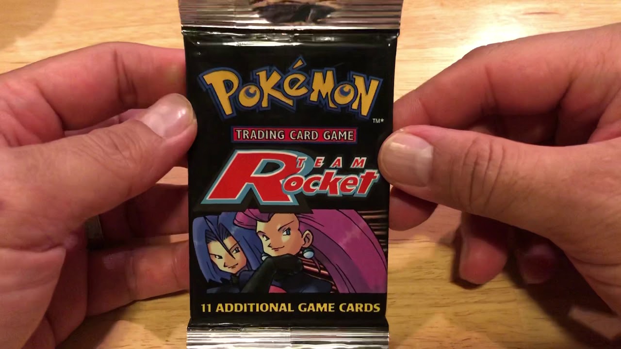 Vintage Pokémon Team Rocket long crimp booster pack opening! WOW! - YouTube