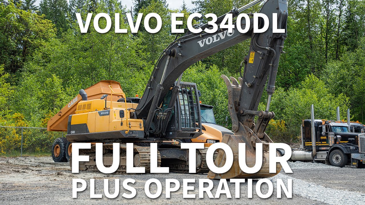 2012 VOLVO EC340DL - FULL WALK AROUND + OPERATION - YouTube