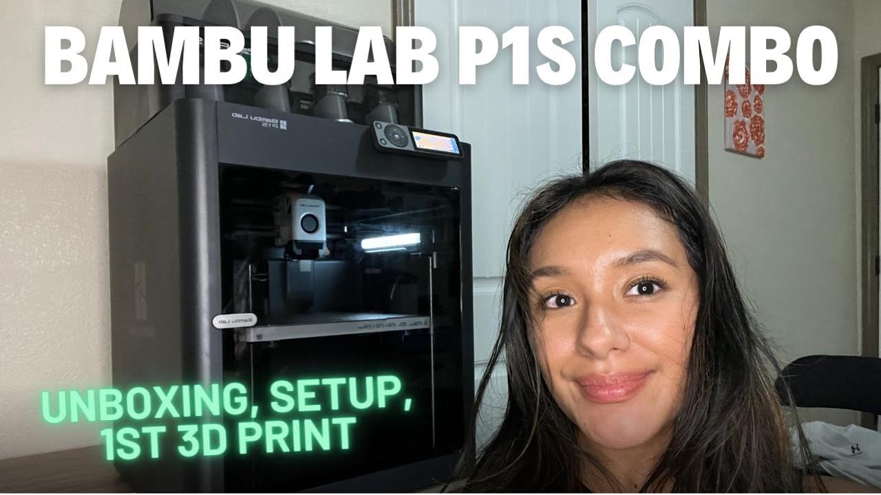 Bambu lab p1s Unboxing, Setup, 1st 3d Print - YouTube