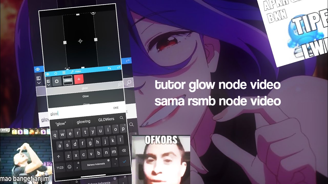 tutor rsmb & glow efek di node video - YouTube