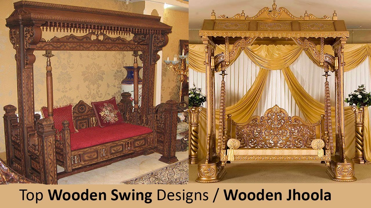 Wooden Swing Design | Wooden Jhoola | Wooden Chinioti Swing | Wooden ...