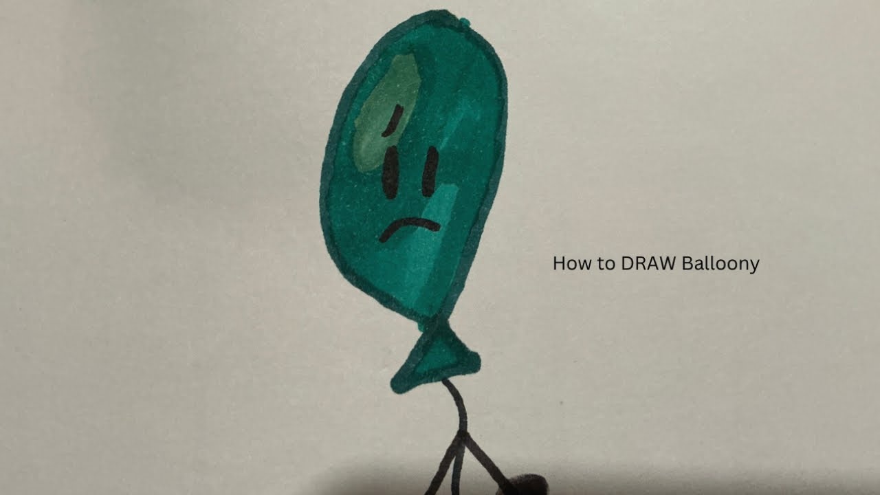 How to DRAW Balloony - YouTube