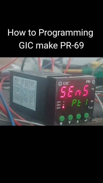 GIC PR69 PROGRAMMING #industrialautomation TEMP CONTROLLER - YouTube