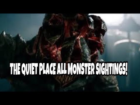 The Quiet Place (2018) - All Monster Sightings - YouTube