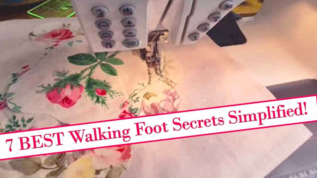 7 BEST Secrets Unlocked for EASY Walking Foot Quilting…and MORE! - YouTube