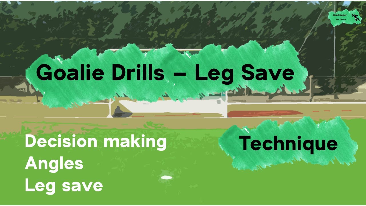 Field hockey Goalkeeper drill - Leg save 🥅🏑 - YouTube