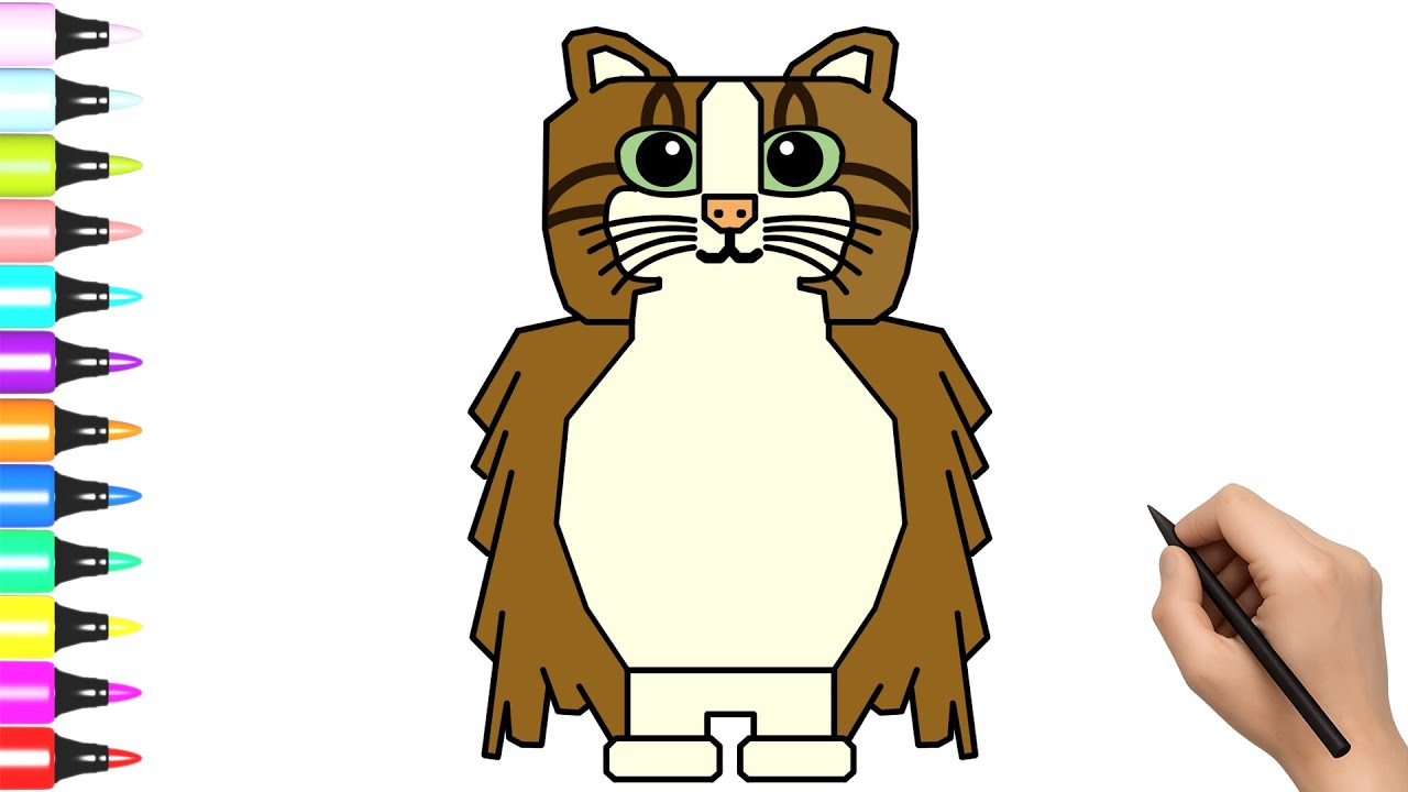 How to Draw MEOWL - Steal a Brainrot ROBLOX - YouTube