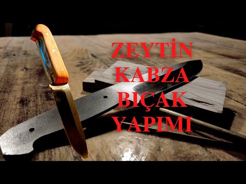 Zeytin Kabza Bıçak Yapımı - İLK KAMP BIÇAĞIM