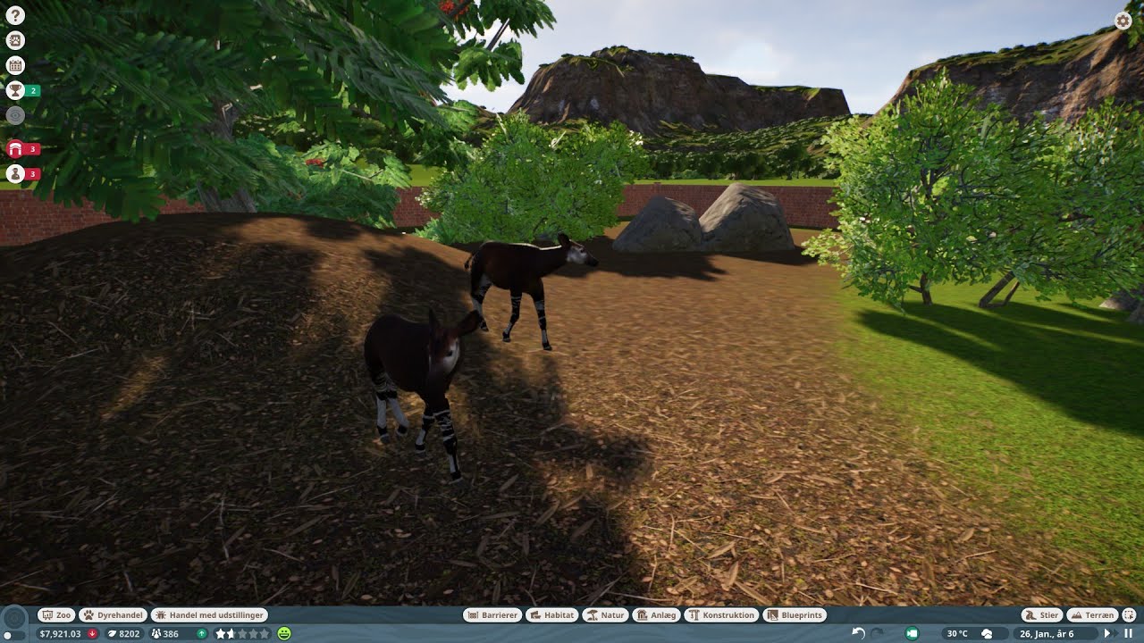 Planet Zoo - Sydamerikansk zoo - Okapi anlæg - Dansk Lets play - Ep 2 ...