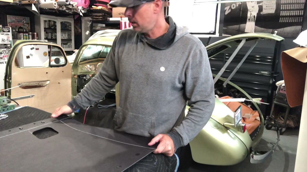 1937 Chevrolet Coupe custom interior part 2 - YouTube