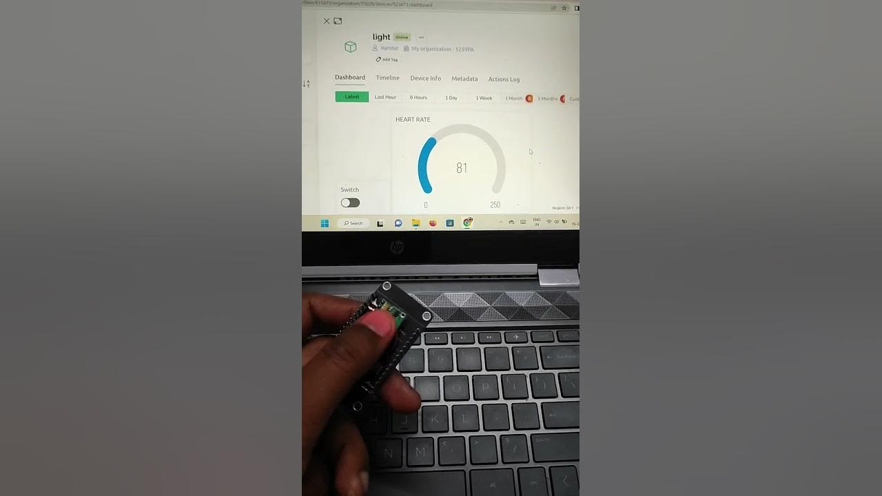 internet connected heart rate monitor using Blynk 2.0|arduino|node mcu|school project|blynk ...