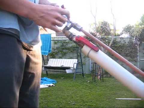 Homemade PVC + Metal Airgun - YouTube